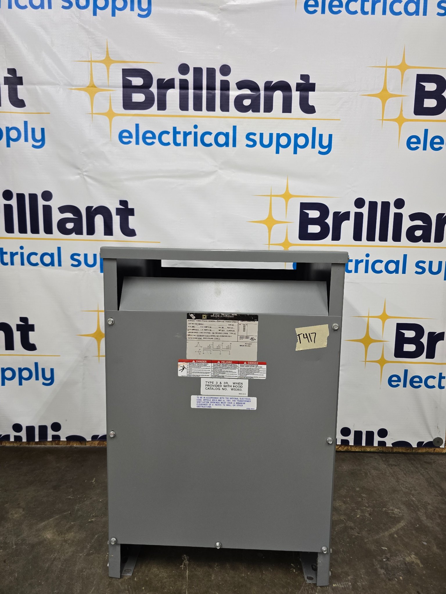 Square D 45T76HCU Dry Type Transformers | Brilliant Electrical Supply